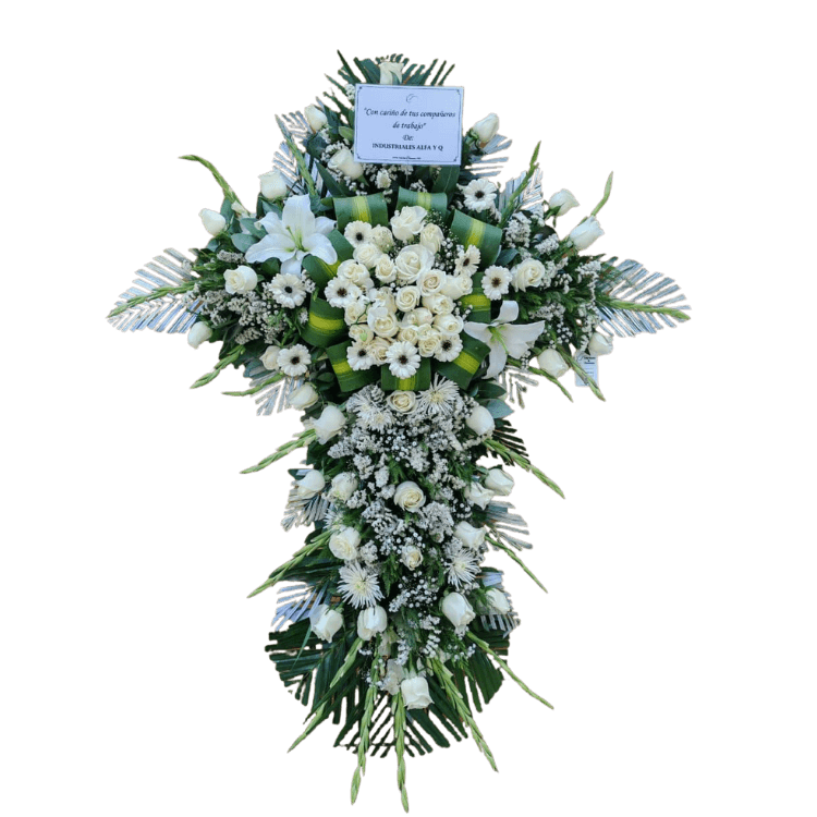 Cruz Funebre Edén - Flores para velorios - San Isidro